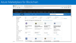 Blockchain on Azure | PPTX | Databases | Computer Software and Applications
