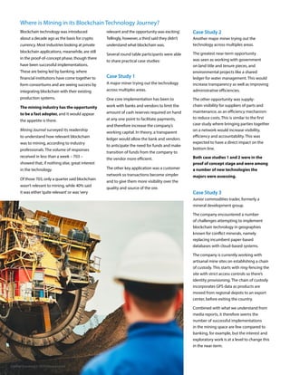Blockchain - Practical Applications for Mining | PDF