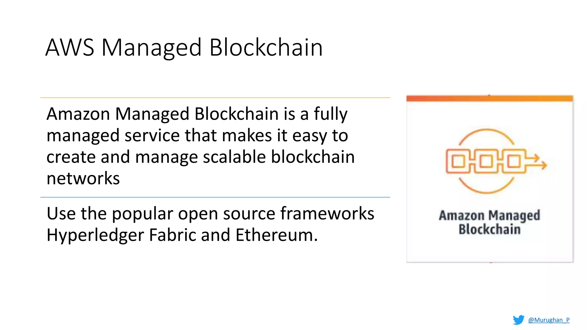 Blockchain on aws | PPTX