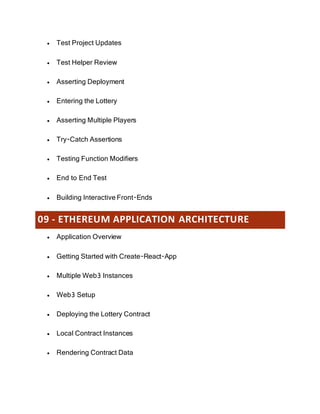 BlockChain Online Training | DOCX | Web Development | Internet