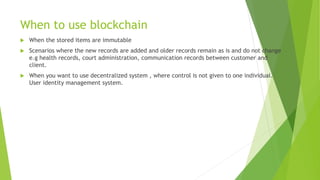 Block chainoverview | PPT