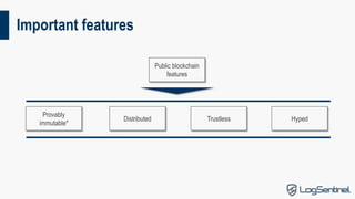 Blockchain overview - types, use-cases, security and usabilty | PPT