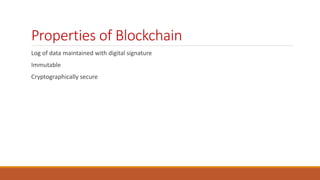 Blockchain overview | PPTX | Currencies | Economy