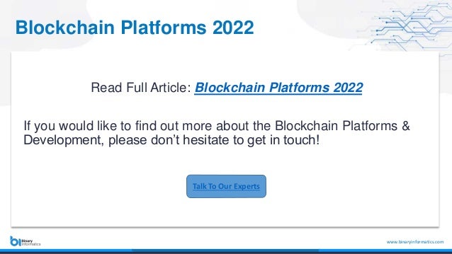 Blockchain Platforms 2022 | PPTX