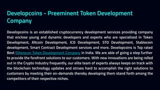 Blockchain platforms in token development | PPT
