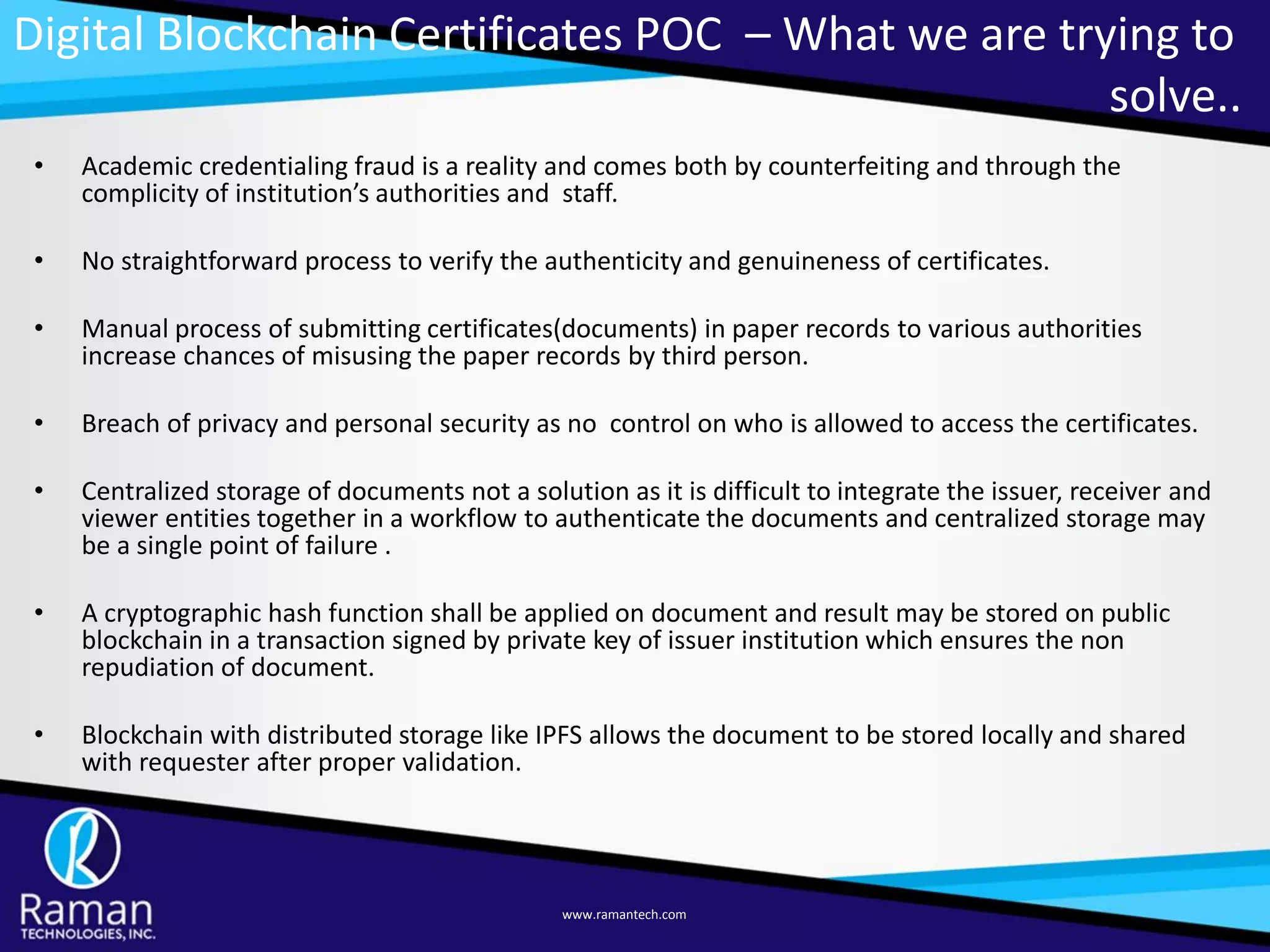 Blockchain PoC For Education | PDF | Internet | Computing