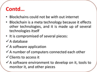 BLOCKCHAIN EXPLAINED | PPTX