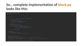 Blockchain - a simple implementation | PPT