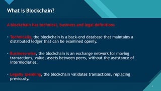Blockchain technology | PPT