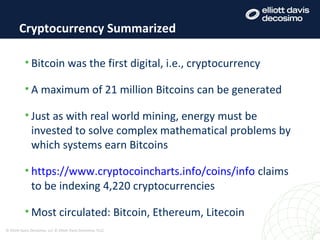 Blockchain presentation to isaca (kemp) | PPT