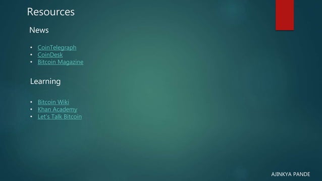 Blockchain presesentation ajinkya_pande | PPT