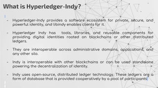 Blockchain privacy approaches in hyperledger indy | PPT