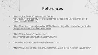 Blockchain privacy approaches in hyperledger indy | PPT