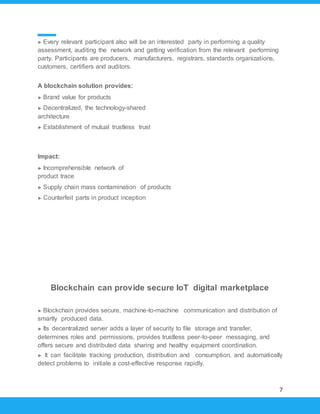 Supply Chain Management using Blockchain | DOCX