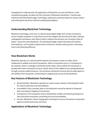 Blockchain Revolution Transforming Industries with Distributed Ledger ...