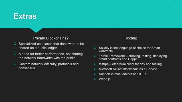 Distributed Ledgers, Blockchains, and Smart Contracts | PPTX | Internet | Computing