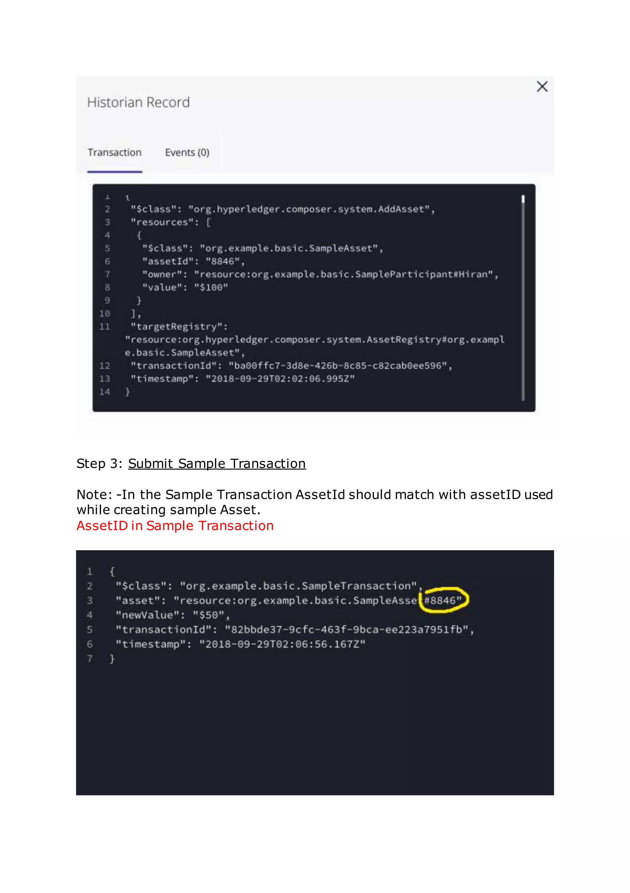 Blockchain sample application_steps | DOCX | Technology & Computing