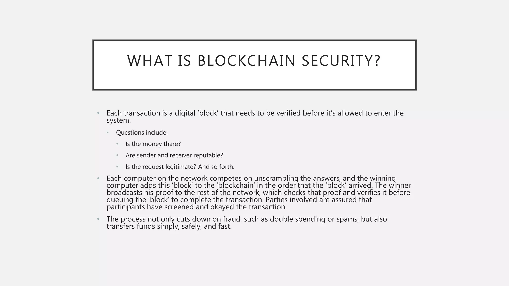 Block chain security | PPT