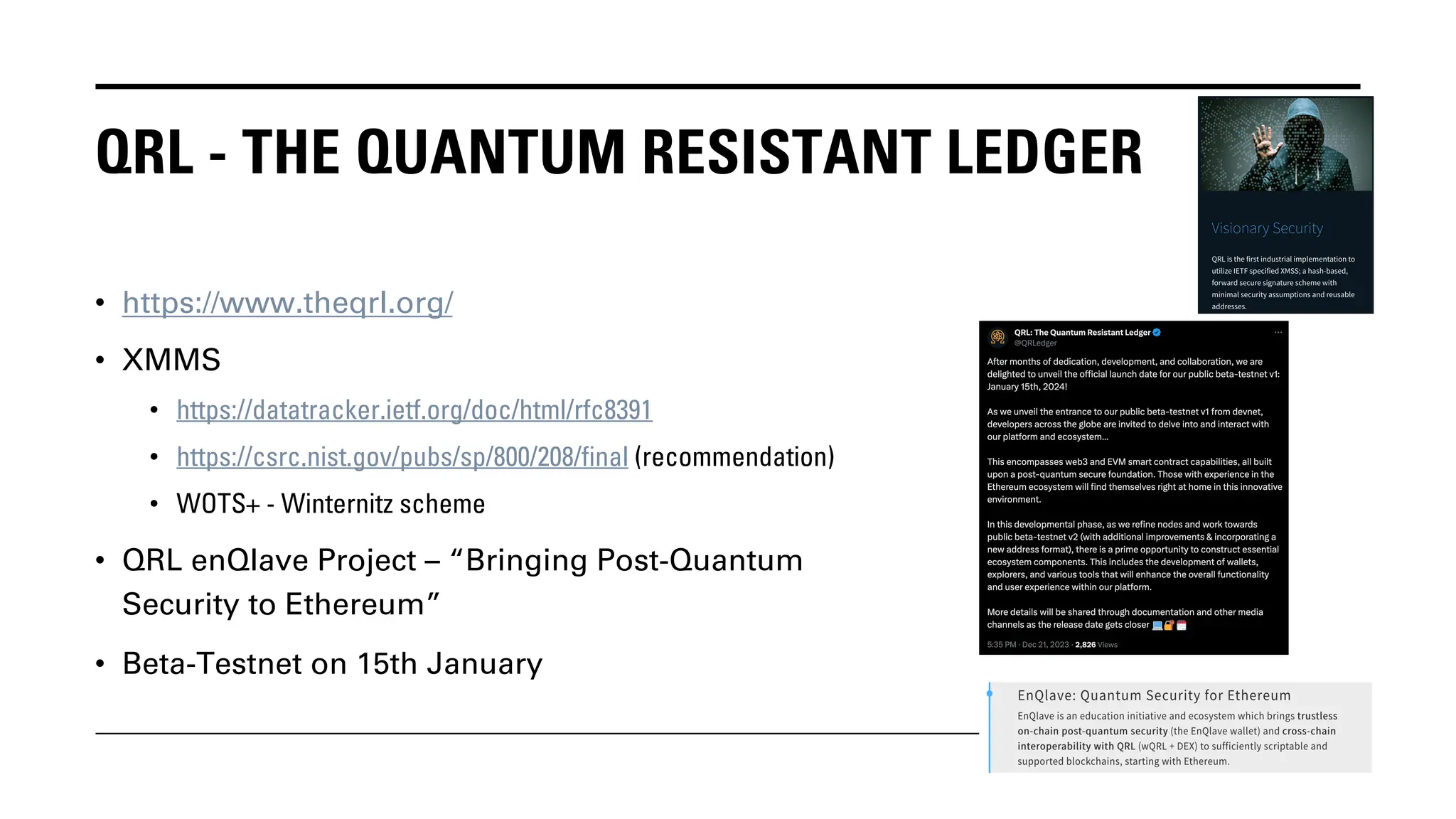 Blockchain Security in the Quantum Age 2024/03/18 | PPT