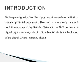 Blockchain Technology | PPT