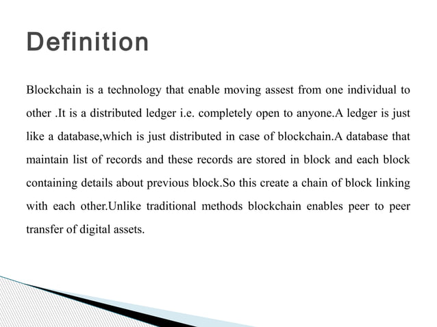 Blockchain Technology | PPT