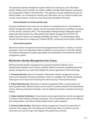 Blockchains Impact on Identity Management.pdf | Databases | Computer Software and Applications