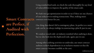 Smart Contract Audit Services | Smart Contracts Development Company | PPT