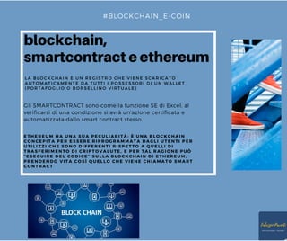 Blockchain smartcontract e ethereum | PPT