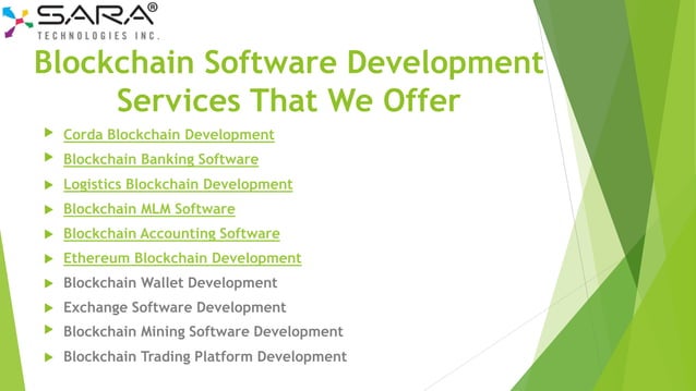 Blockchain software development services | PPT