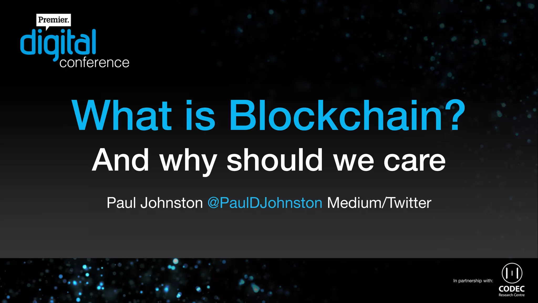 What is Blockchain and why should we care? | PDF