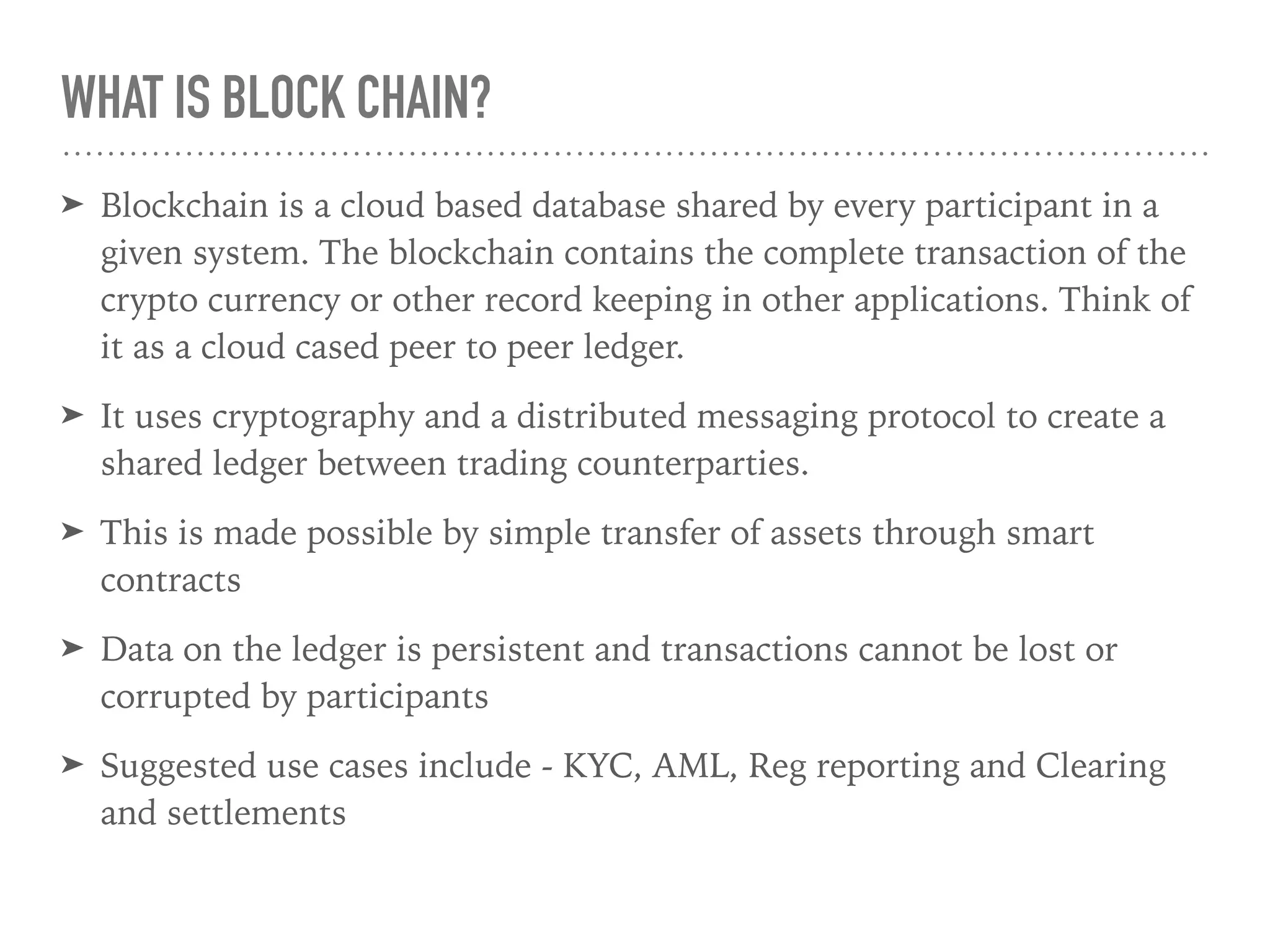 Fintech Disruption - Blockchain Technology | PPT