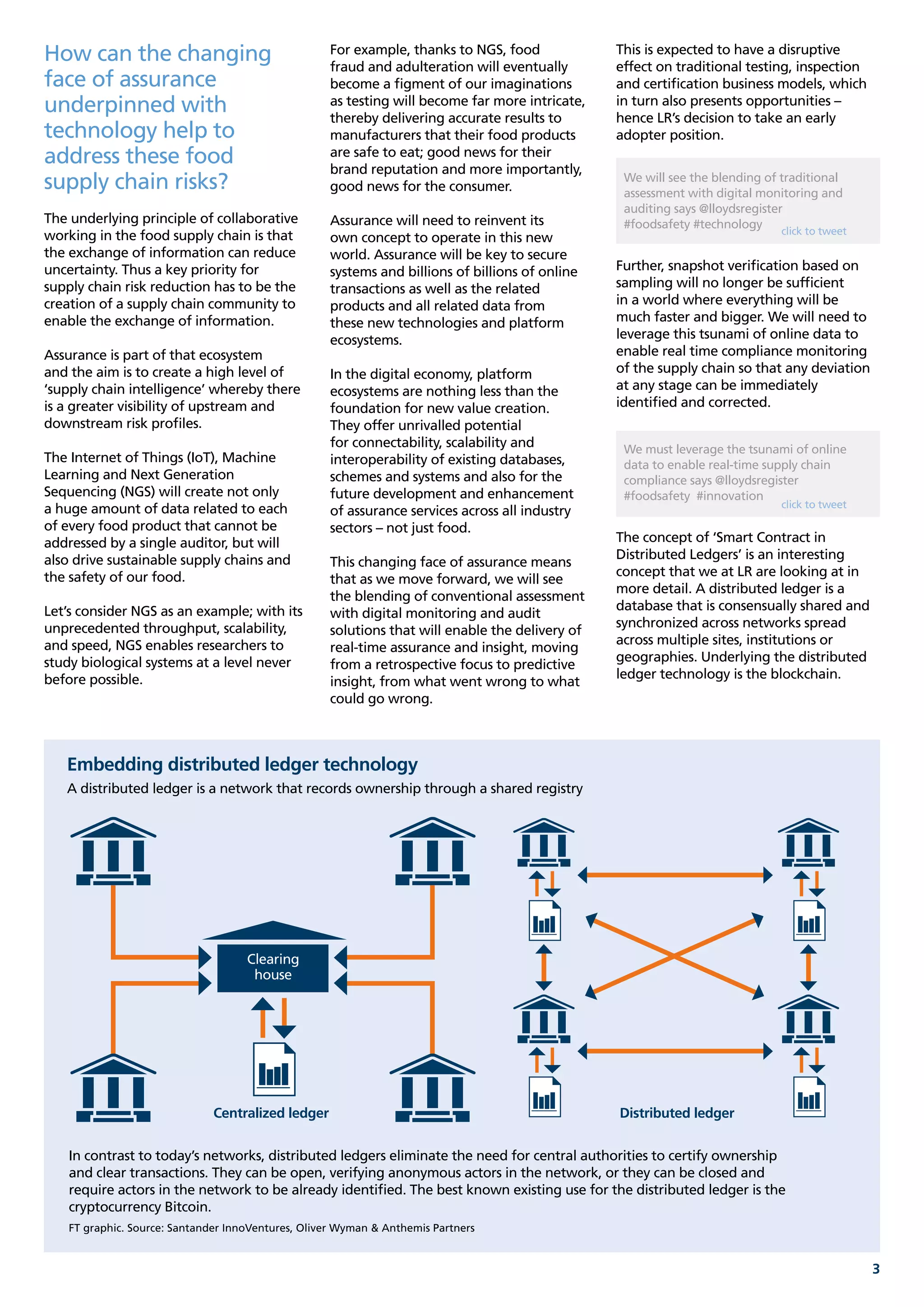 Blockchain Technology - why it matters in driving food safety and ...