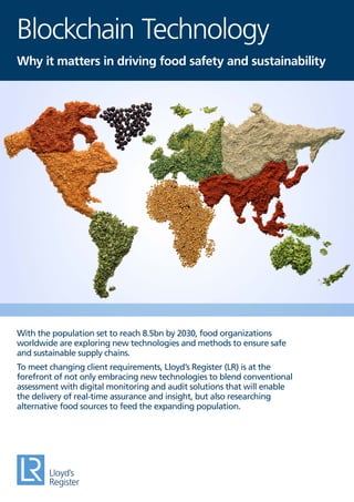 Blockchain Technology - why it matters in driving food safety and ...