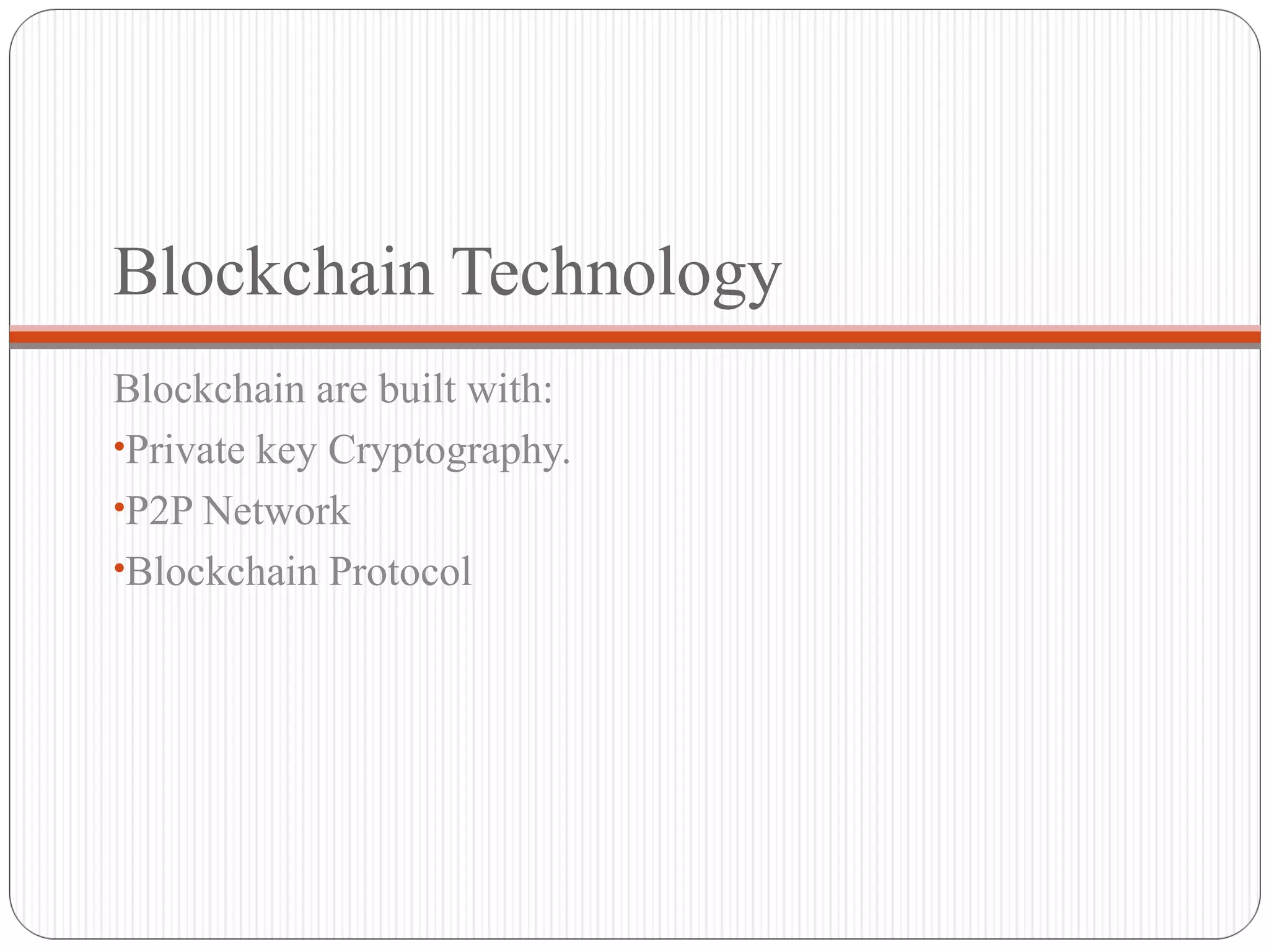 Blockchain technology | Bitcoins | PPT