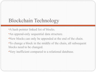 Blockchain technology | Bitcoins | PPT