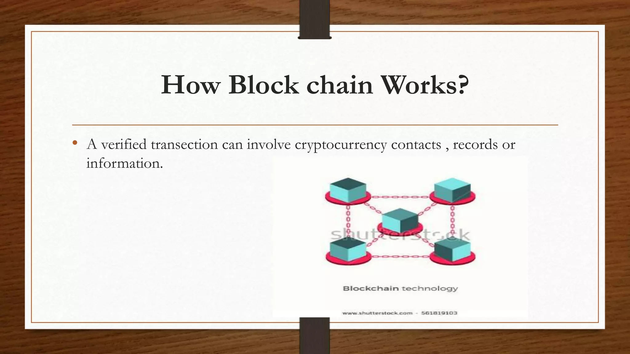 Block chain technology | PPTX