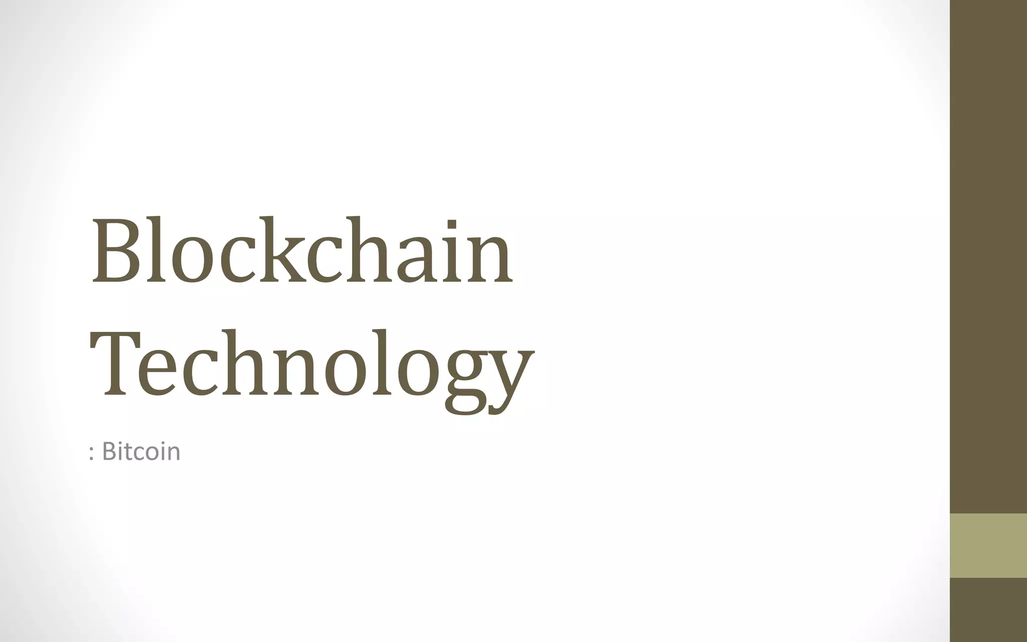 Blockchain technology | PPTX | Computing | Technology & Computing
