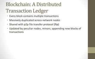 Blockchain technology | PPTX | Computing | Technology & Computing
