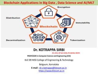 Blockchain Technology and Its Application in Artificial Intelligence ...