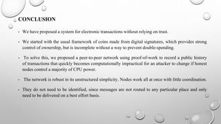 digitised and decentralized blockchain technology for bitcoin ...