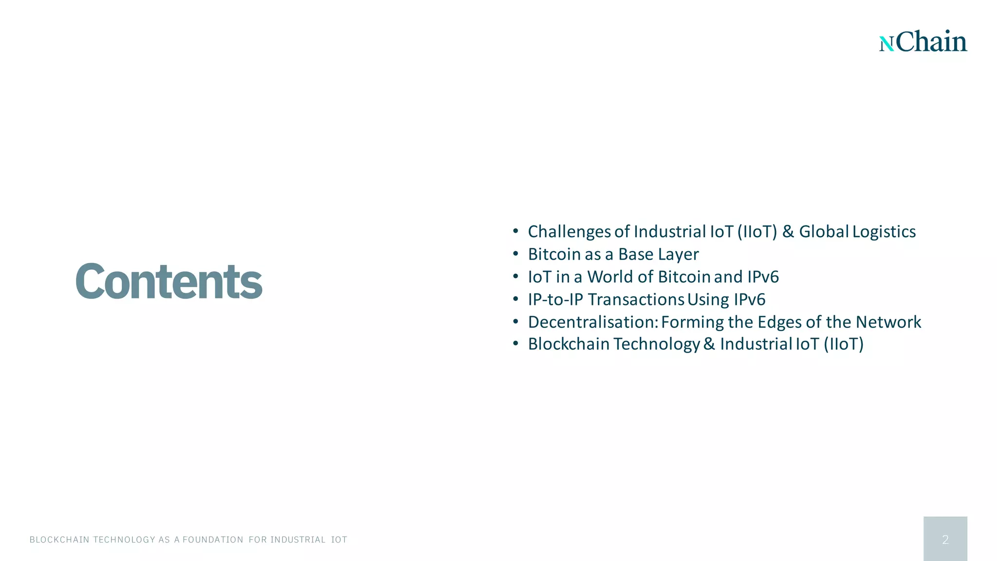 Blockchain as a Foundation for Industrial IoT | Dr Craig S. Wright | PDF