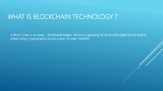 BLOCKCHAIN TECHNOLOGY By Animes matia(BCA final sem).pptx