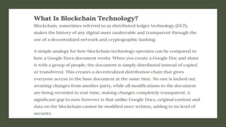 Blockchain Technology Explained | PPTX