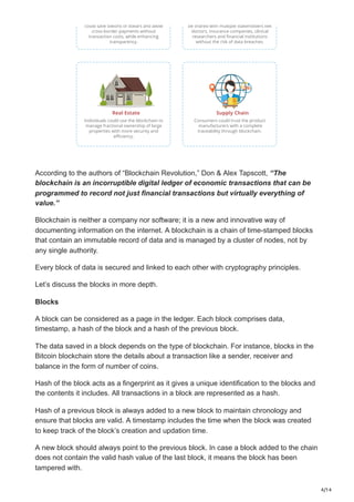 Blockchain Technology Explained | PDF