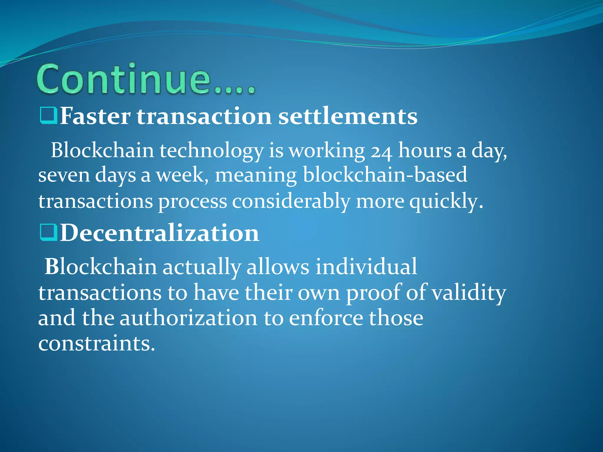 Blockchain technology ppt | PPTX