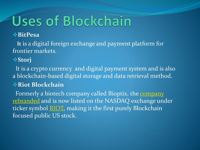 Blockchain technology ppt | PPTX | Computing | Technology & Computing