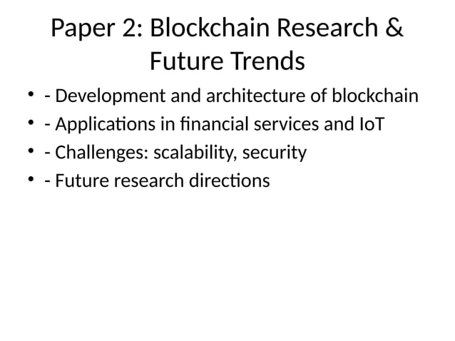 Blockchain Technology explained applications and uses | PPTX