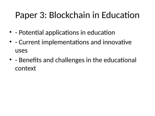 Blockchain Technology explained applications and uses | PPTX