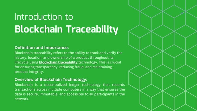 Unlocking Transparency: The Power of Blockchain in Traceability | PDF | Business | Business and ...