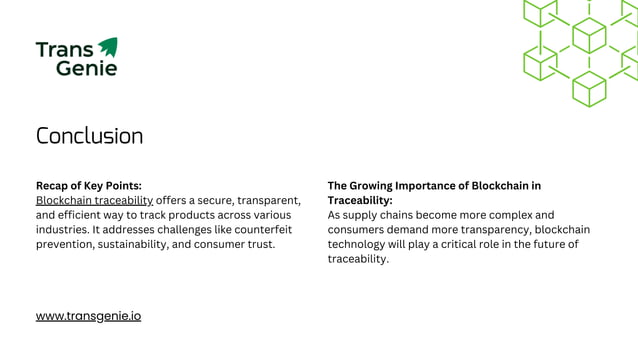 Unlocking Transparency: The Power of Blockchain in Traceability | PDF ...